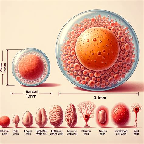 The Size Of The Ovum Vs Human Cells