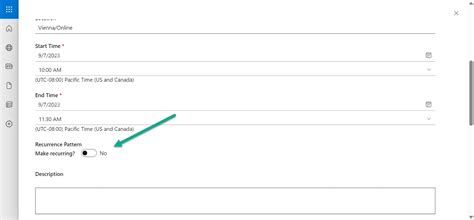 how to create recurring events in sharepoint