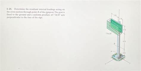 [solved] 1 25 Determine The Resultant Internal Loadings A