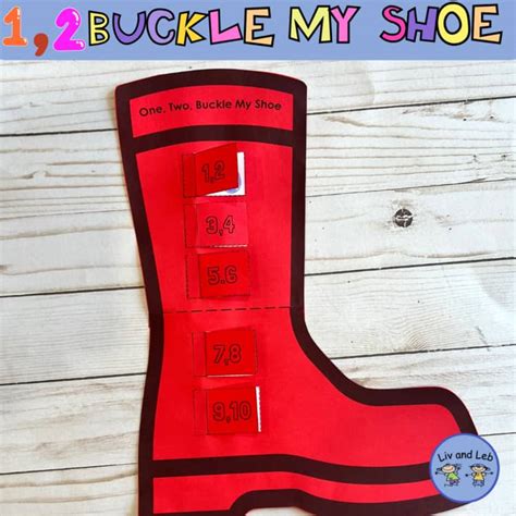 One Two Buckle My Shoe Nursery Rhyme Craft By Liv And Leb Tpt