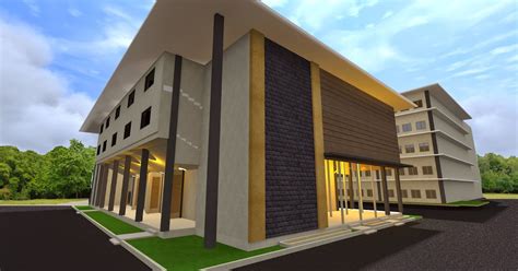 Architecture Building Hasil Render Archicad Eksterior