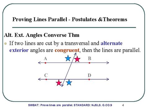 Lesson 3 3 Proving Lines Parallel Swbat Prove