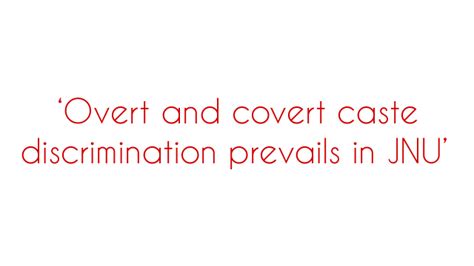 Overt And Covert Caste Discrimination Prevails In Jnu Social News Xyz