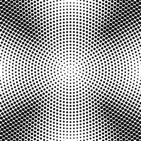 Premium Vector Halftone Radial Pattern Black Dot Circle Gradient Effect Vector Illustration