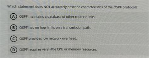 Get Answer Which Statement Does Not Accurately Describe