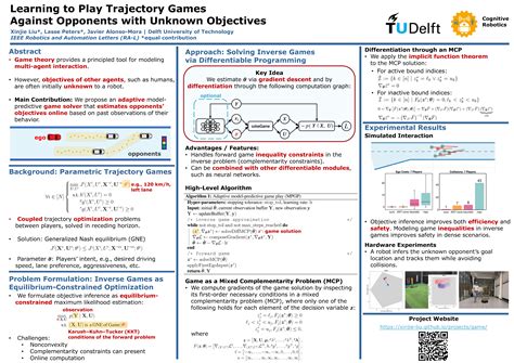 Differentiable Adaptive Game Theoretic Planner Xinjie Liu