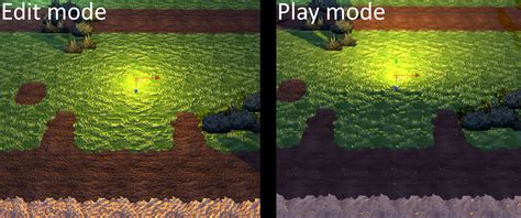 different light interaction in edit mode and play mode unity engine