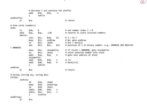 Mips Assembly Code Explanation And Relation For All
