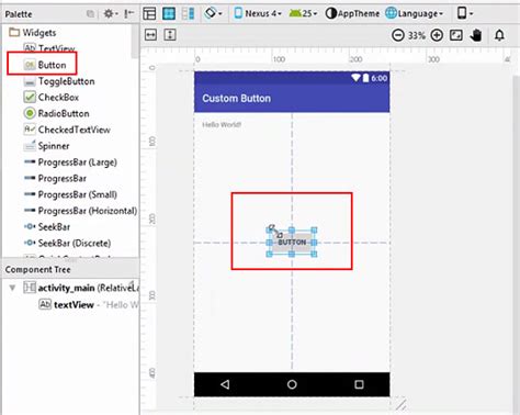Custom Button In Android App