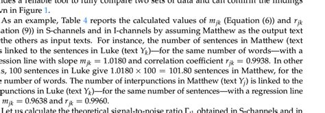 slope í µí± and the correlation coefficient í µí± of the regression