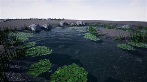 Unreal Engine Asset Shadersource Procedural Water Foliage Tool