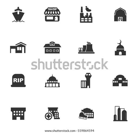 Infrastructure Vector Icons User Interface Design Stock Vector Royalty Free 559864594