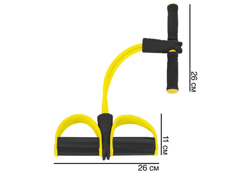 Эспандер для мышц ног рук и груди Жёлтый 414 13024988 фото отзывы характеристики в интернет