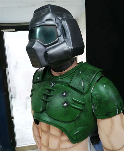 Doomguy Doom Marine Doom Slayer Bundle Armor Muscle T Shirt And Helmet