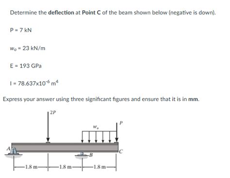 Determine The Deflection At Point C Of The StudyX
