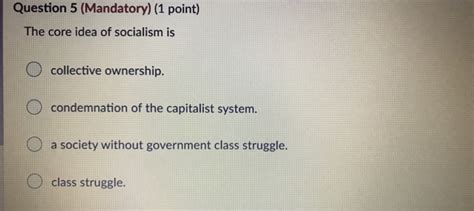 Solved Question 1 Mandatory 1 Point Saved The