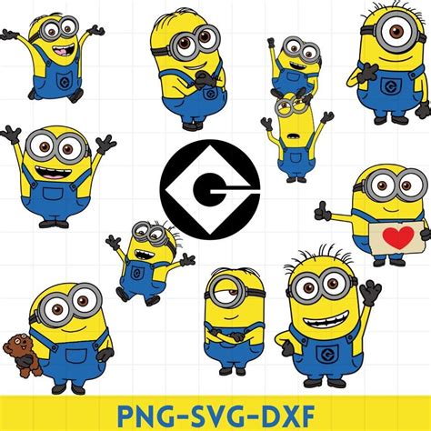 Minions Bundle Svg Gru G Logo Svg Despicable Me Svgkawaii Svg