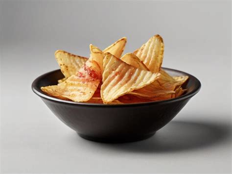 Premium Photo Photo Png Triangular Potato Chips In A Bowl With Sauce