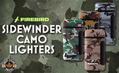 Firebird Sidewinder Camo Lighters Best Cigar Prices Shop Now