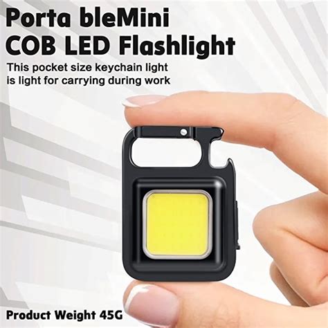 Cob Small Flashlight 800 Lumens Rechargeable Keychain Mini Flashlight Indias No 1 Store For
