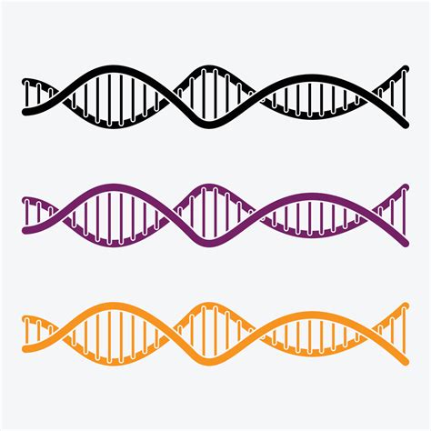 Illustration Of Dna Helix In Solid Colors Vector 22227926 Vector Art At Vecteezy