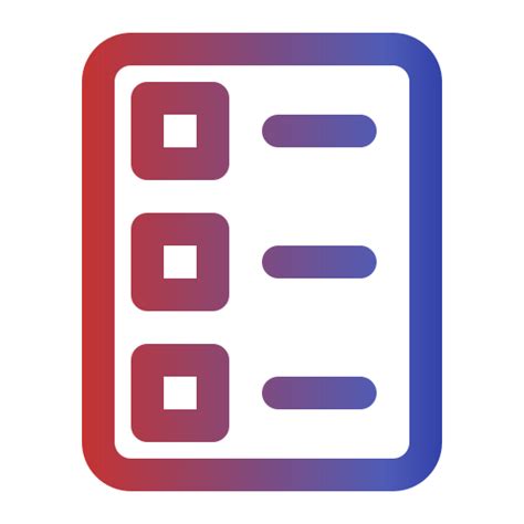 Task Generic Gradient Outline Icon