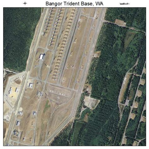 Aerial Photography Map Of Bangor Trident Base Wa Washington