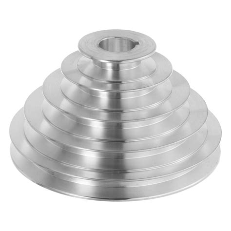 Uxcell Aluminum A Type 5 Step Pulley Wheel 25mm Bore 55 150mm Outer Dia