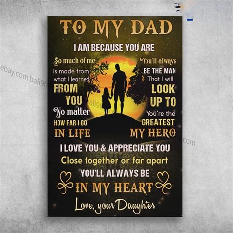 Kna Prints Dad And Daughter To My Dad I Am Because You Are So