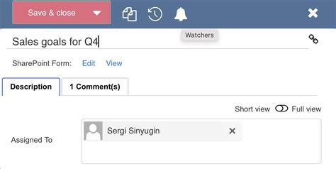 Task Watchers Virtosoftware Guides And Docs
