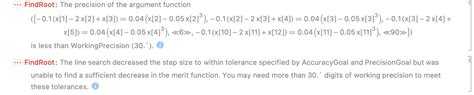Plotting Findroot Unable To Find A Solution That Meets The