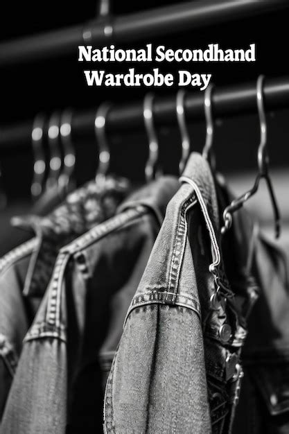 Premium Photo National Secondhand Wardrobe Day Mock Up National