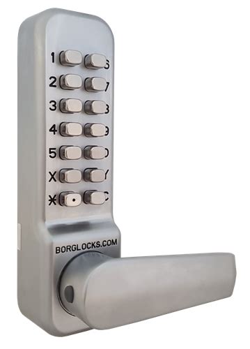 Borg Locks BL ECP Tubular Latch Free Turning Lever Handle Keypad Mm Tubular Latch