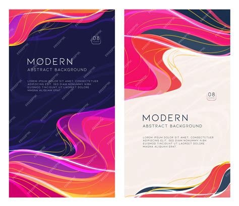 Premium Vector Modern Abstract Wave Style Background Portrait