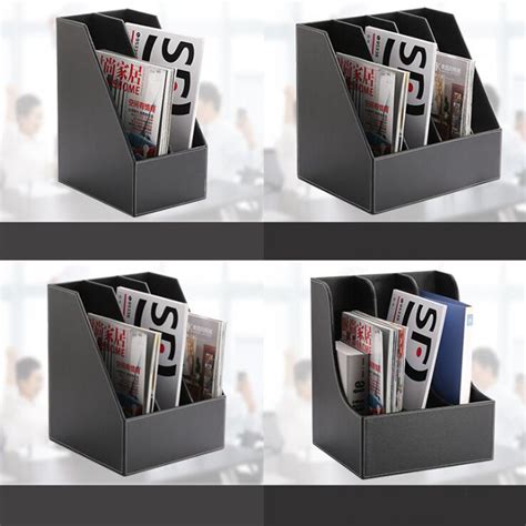 Executive Leather Vertical File Folder Holder Offi Vicedeal