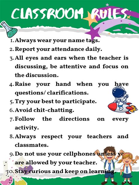 G7 Classroom Rules Pdf