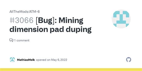[bug] Mining Dimension Pad Duping · Issue 3066 · Allthemods Atm 6 · Github