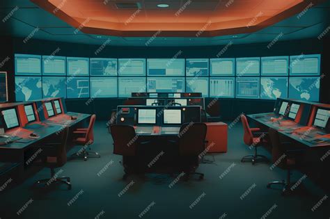 Premium Photo In The System Control Room Operator And Administrator Neural Network Ai
