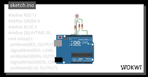21 Led Rgb Analógico Wokwi Esp32 Stm32 Arduino Simulator