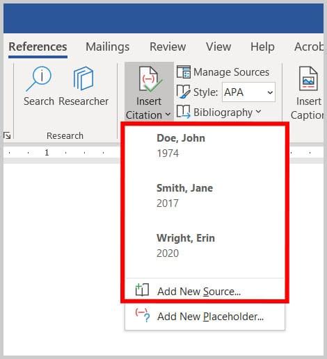 How To Insert A Citation Microsoft Word Garpeer