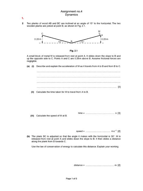 assignment no 4 dynamics pdf