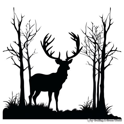 Deer Antler Coloring Pages Free And Printable