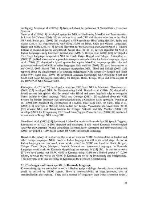 Kannada Named Entity Recognition And Classification Pdf
