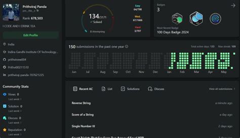 Prithviraj Panda On Linkedin Leetcode Codenewbie Dsa Cpp