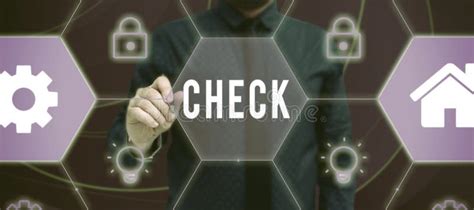 inspiração mostrando verificação de sinal palavra para marca clique em