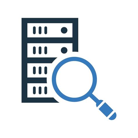 premium vector database search icon simple vector design