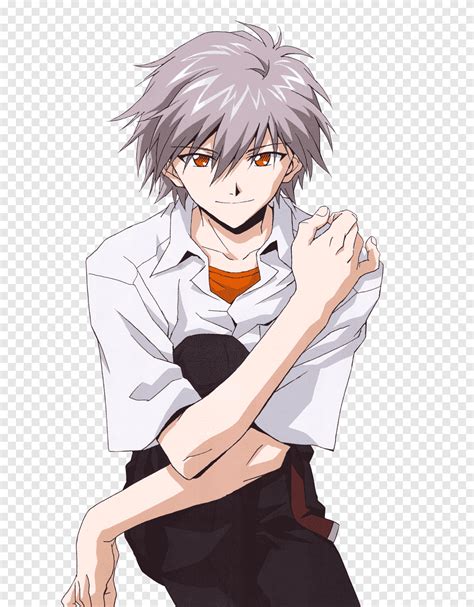 Kaworu Nagisa Shinji Ikari Rei Ayanami Asuka Langley Soryu Gendo Ikari Anime Black Hair