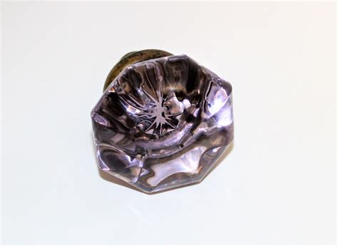 Antique Amethyst Color Glass Door Knob