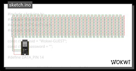 WS2812 Test Wokwi ESP32 STM32 Arduino Simulator