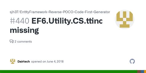 Ef6utilitycsttinclude Missing · Issue 440 · Sjh37entityframework Reverse Poco Code First